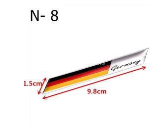 Germany aluminijumski stiker plocica N8