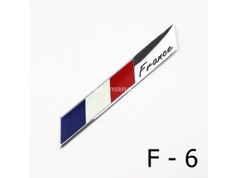 FRANCE aluminijumski stiker plocica F6