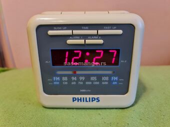 PHILIPS D-3530 - kvalitetan radio sat - budilnik na struju