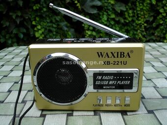 WAXIBA XB-221U - radio,LED svetl, USB, SD, micro SD, Aux IN