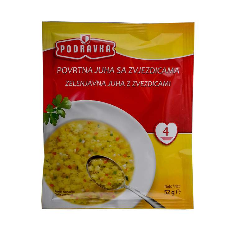 Podravka povrtna juha sa zvjezdicama- Podravka supa od povrca sa zvezdicama 52 g