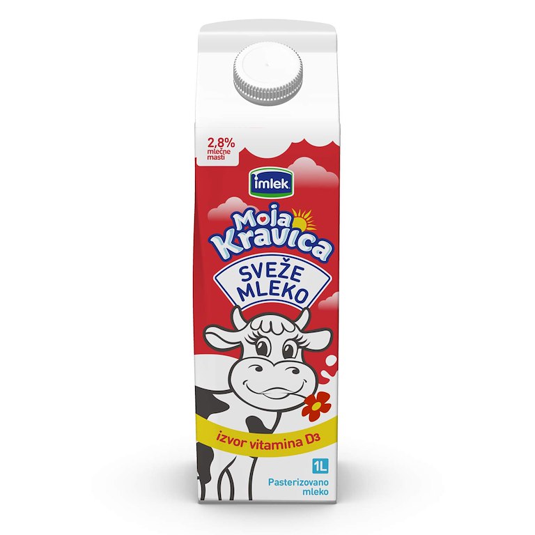 Moja Kravica mleko sveže 2.8%mm d3 1l dc moja kravica