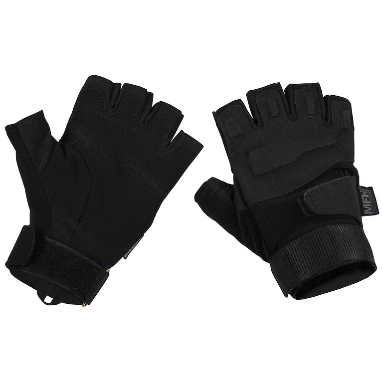 Taktičke rukavice,bez prstiju,crne