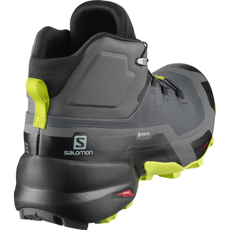 Salomon Patike Za Planinarenje Muške Cross Hike Mid Gtx Crna/Svijetlo Zeleno RS862JW