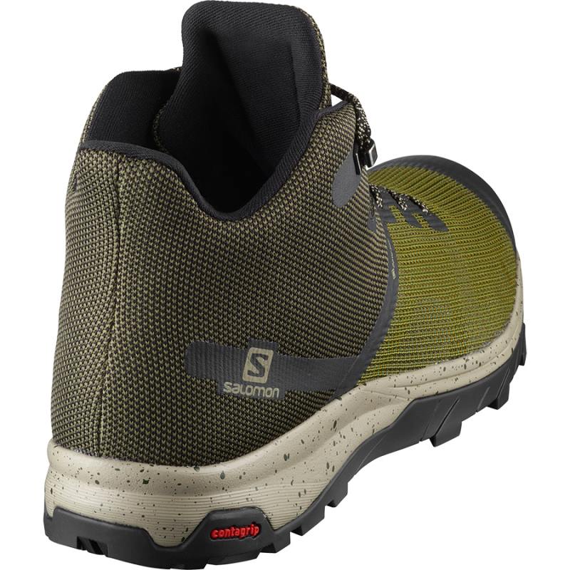 Salomon Patike Za Planinarenje Muške Outline Prism Mid Gtx Maslina Crna RS024MS