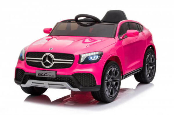 Mercedes GLC Coupe Licencirani auto na akumulator sa kožnim sedištem i mekim gumama – Rozi, BJ 0008