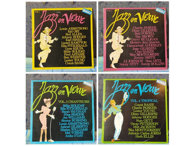 Jazz En Verve Vol.1,2,3,4 - KOMPLET