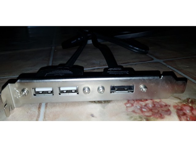 Kartica / breket E-SATA + 2x USB