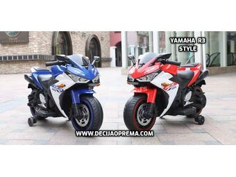 Motor Yamaha R3 Style na akumulator za decu Crveni ili plavi