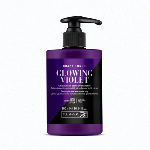Black Professional Glowing Violet Crazy Toner 300ml