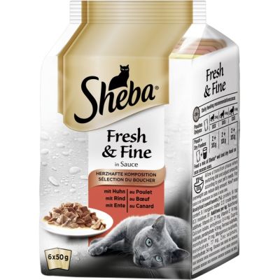 Sheba Fresh & Fine Izbor Mesa 6x50g