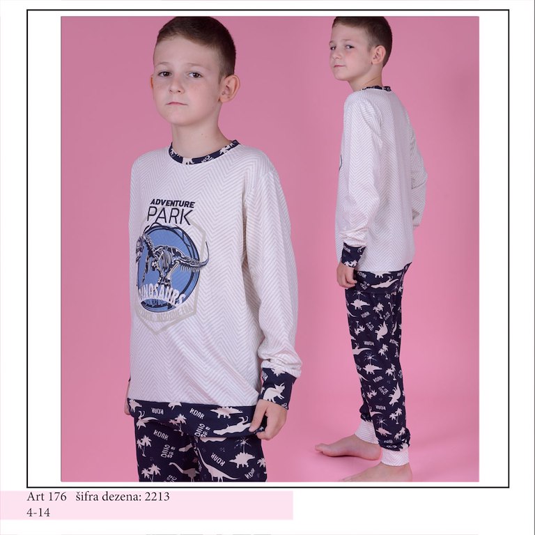 Pidžama za dečake „Dinosaurus“