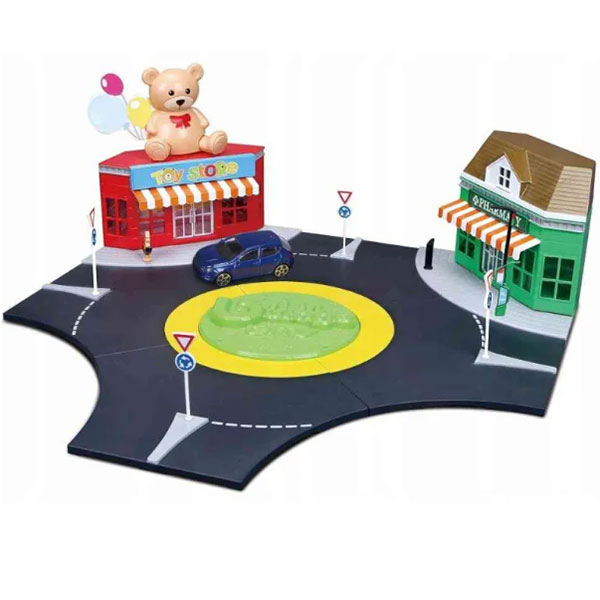 Burago City Roundabout Playset Igračka za Decu BU31520