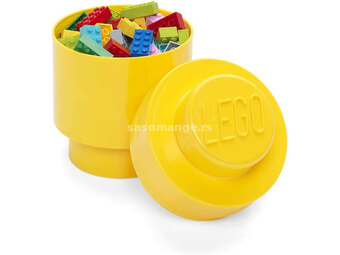 Okrugla kutija sa poklopcem LEGO 12x18x12cm žuta 4030