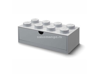 Stona fioka LEGO Kocka 8 30x15x11cm siva 4021