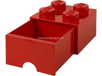 Stona fioka LEGO Kocka 4 15x15x11cm crvena 4020