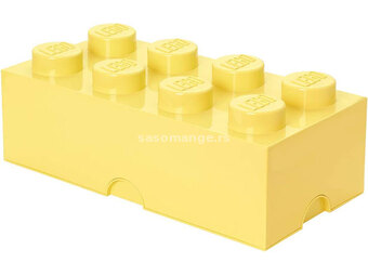 Kutija za odlaganje sa poklopcem LEGO Kocka 8 50x25x18cm pastelnožuta 4004