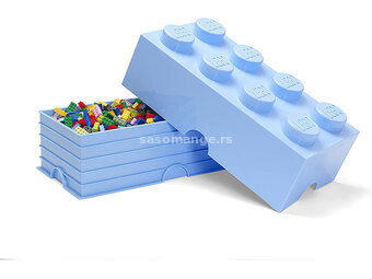 Kutija za odlaganje sa poklopcem LEGO Kocka 8 50x25x18cm pastelnoplava 4004