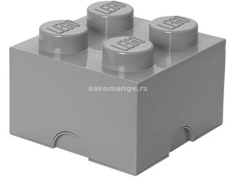 Kutija za odlaganje LEGO Kocka 4 25x25x18cm kamenosiva 4003
