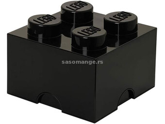 Kutija za odlaganje LEGO Kocka 4 25x25x18cm crna 4003