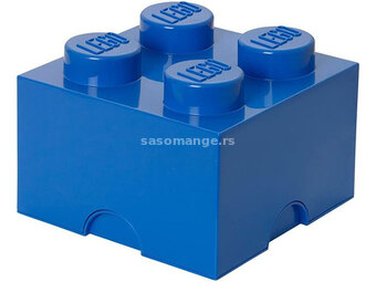 Kutija sa poklopcem LEGO Kocka 4 25x25x18cm plava 4003