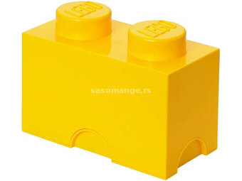 Kutija sa poklopcem LEGO Kocka 2 24x18x12cm žuta 4002