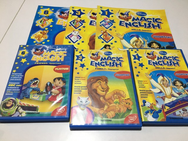 Magic english 1, 3 i 6 komplet sa CD-om