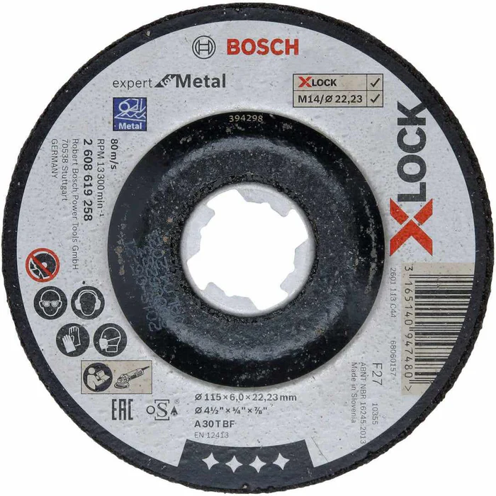 Bosch brusna ploca Expert for Metal Fi 115 - X-LOCK- (2608619258)