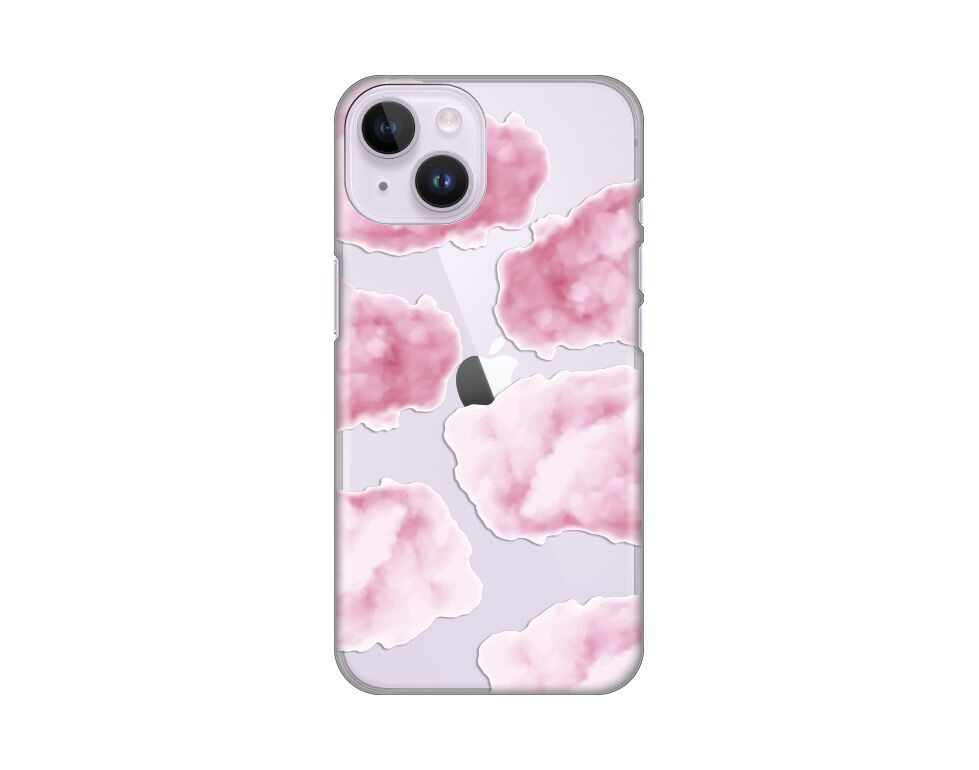 Silikonska futrola PRINT Skin - iPhone 14 Pink Clouds