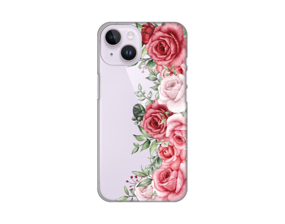 Silikonska futrola PRINT Skin - iPhone 14 Wild Roses