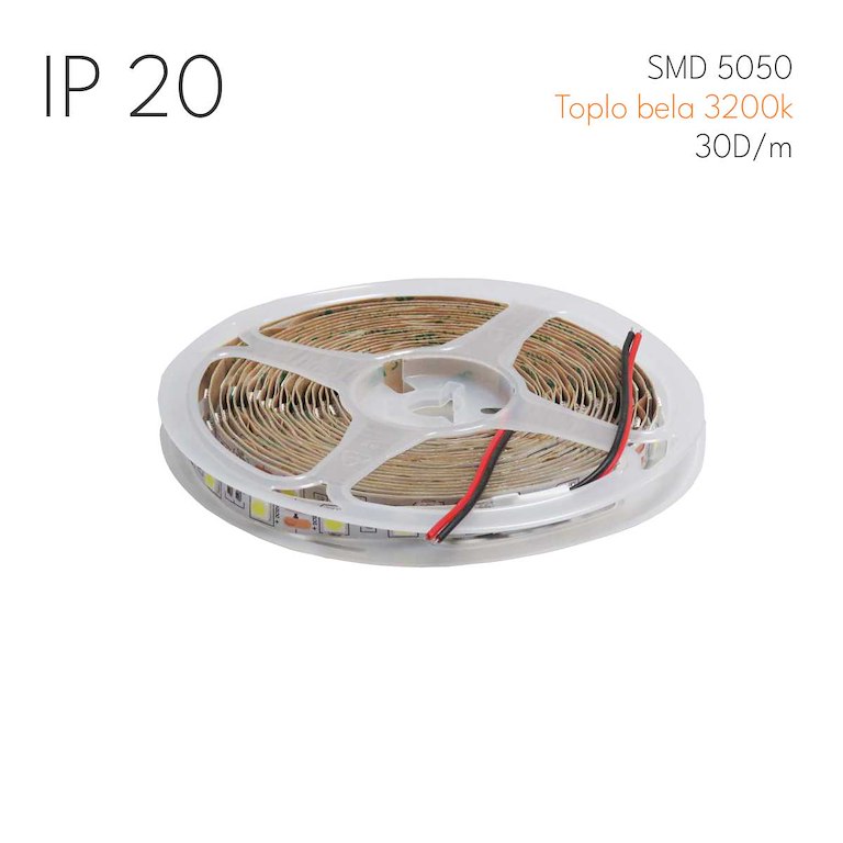 RAS LED traka 5050 WW 30D 10mm IP 20