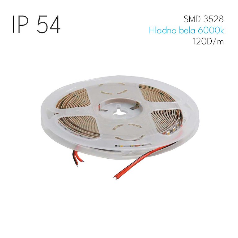 RAS LED traka 3528 W 120D 8mm IP 54