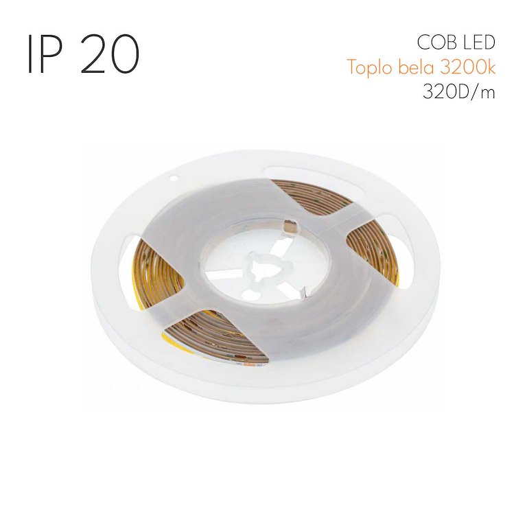 RAS LED traka COB WW toplo bela IP20