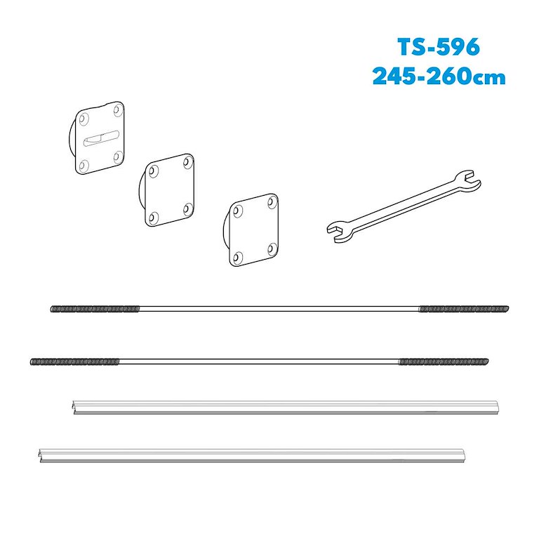 TS-596 zatezač vrata 245-260cm