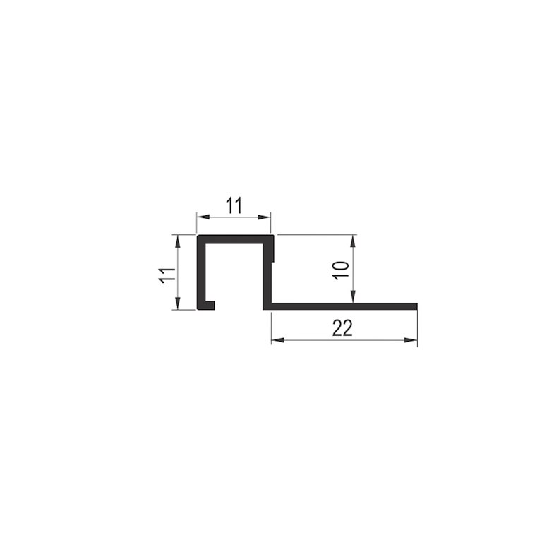 KG Al ger kocka H=10mm SB