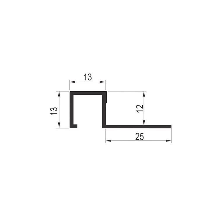 KG Al ger kocka H=12mm SB