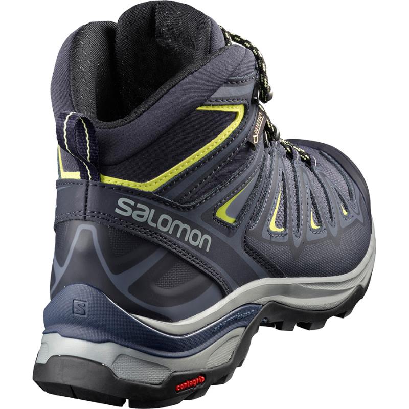 Salomon Patike za Planinarenje Ženske X Ultra 3 Mid Gtx W Ljubičasta/Žuta RS028WT