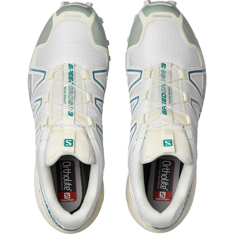 Salomon Sportske Patike Ženske Speedcross 3 Bela/Svijetlo Turquoise/Siva RS476YF