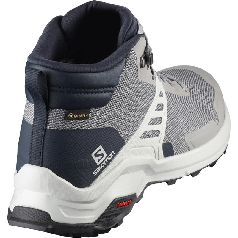 Salomon Patike za Planinarenje Muške X Raise Mid Gtx Siva/mornarica RS784VF