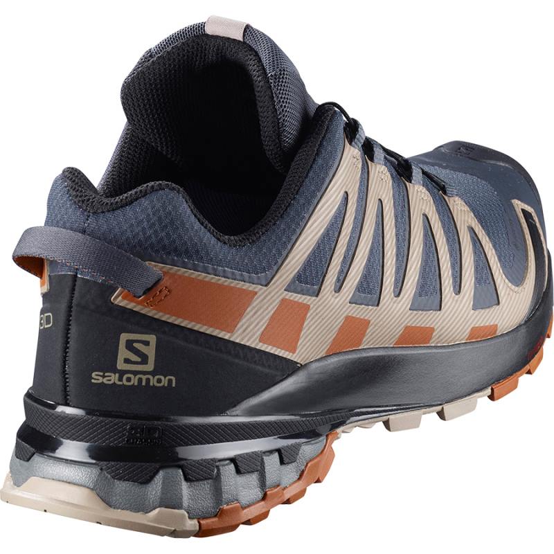 Salomon Patike za Planinarenje Muške Xa Pro 3d V8 Gore Tex Wide Crna/Narandžasta RS971CF