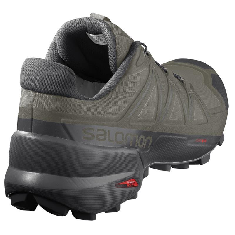 Salomon Patike Za Trail Trčanje Muške Speedcross 5 Dark Zeleno/Crna RS194SE