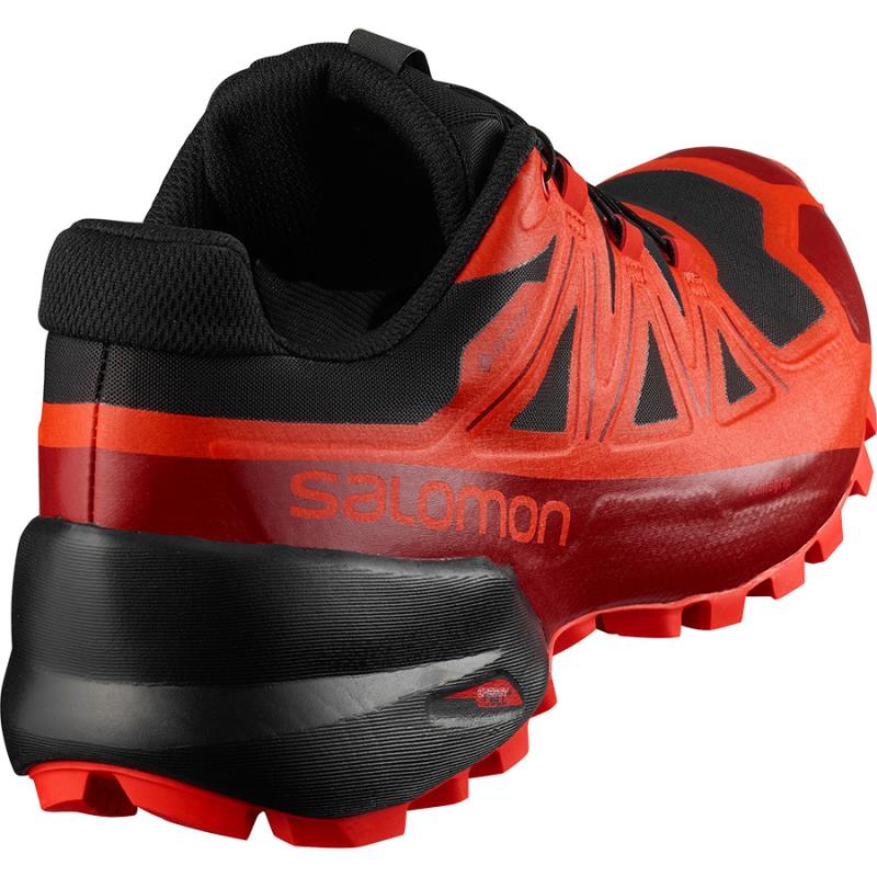 Salomon Patike Za Trail Trčanje Muške Spikecross 5 Gtx Crna/Crveni RS062JL