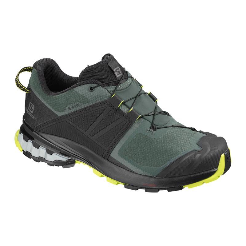 Salomon Patike Za Trail Trčanje Muške Xa Wild Gtx Crna/Zeleno/Žuta RS427GL