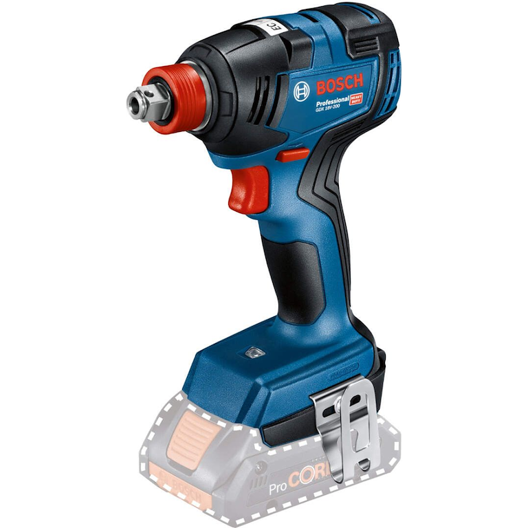 Bosch Akumulatorski udarni odvrtač GDX 18V-200 Solo; bez baterije i punjača + L-Boxx, 06019J2205