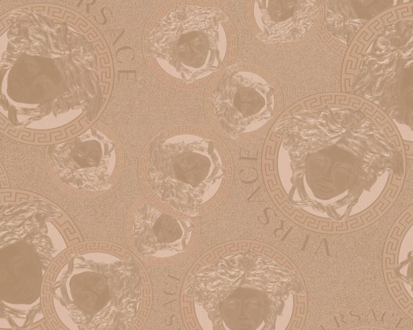 VERSACE HOME WALLPAPER «BAROQUE, COPPER, METALLIC» 384612