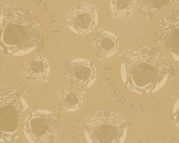 VERSACE HOME WALLPAPER «BAROQUE, GOLD, METALLIC» 384611