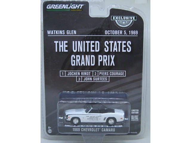 1:64 greenlight chevrolet camaro `69