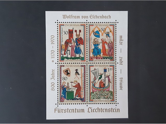 Liechtenstein 28 blok 8 god 70