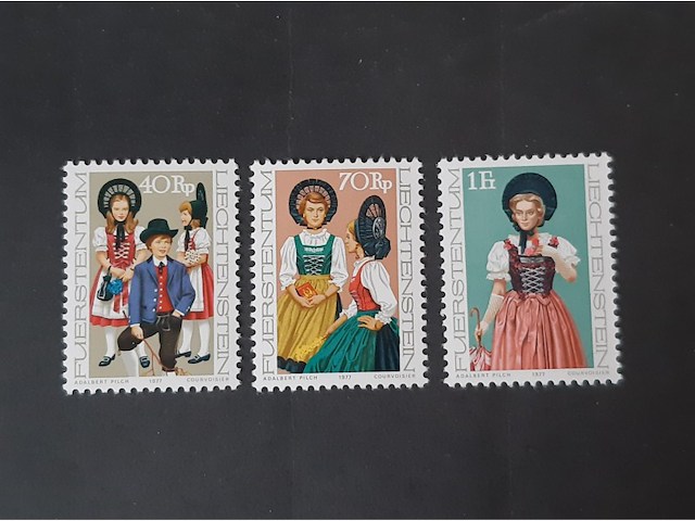 Liechtenstein 27 Nosnje cela serija 1977g