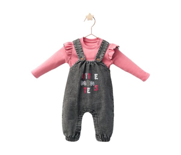 KOMPLET 2/1 ZA BEBE DEVOJCICE TEKSAS VEL.9-12 M